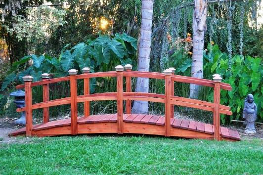 14 Foot Curved Rail Bridges | Garden Bridges